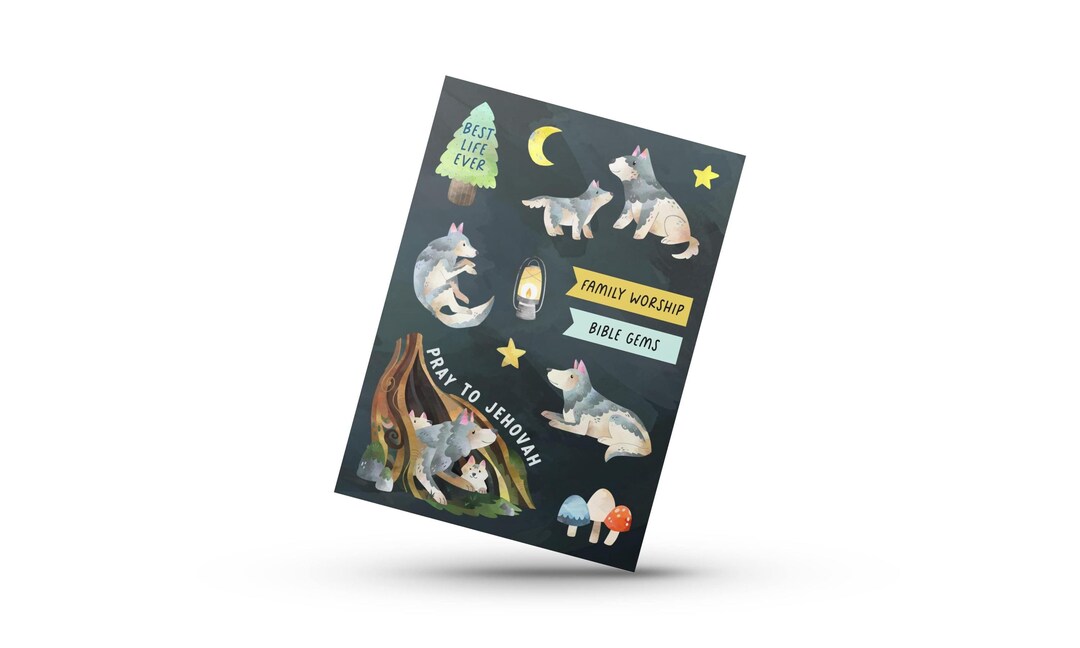 JW Kids Sticker Sheet Wolves Meetings - Etsy