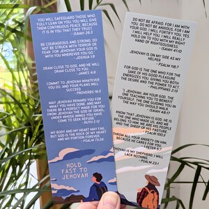 Jehovah Encouraging Scriptures Bookmark JW - Etsy