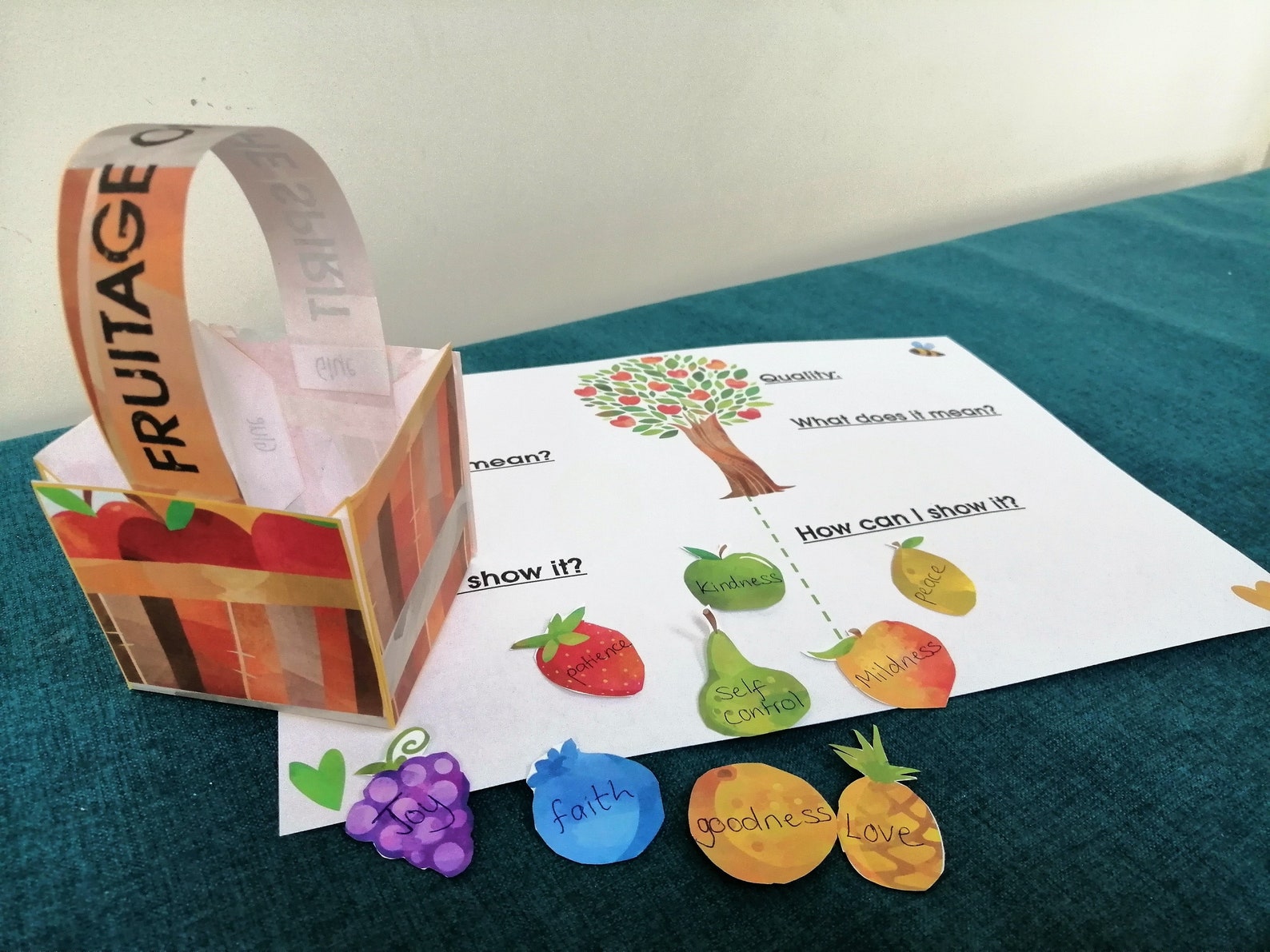 JW Kids Bible Activity Pack Printable Fruitage of the Spirit - Etsy