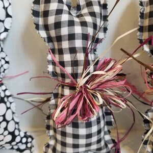 Buffalo Check Bunny Fabric Bunny Buffalo Plaid Bunny Easter - Etsy