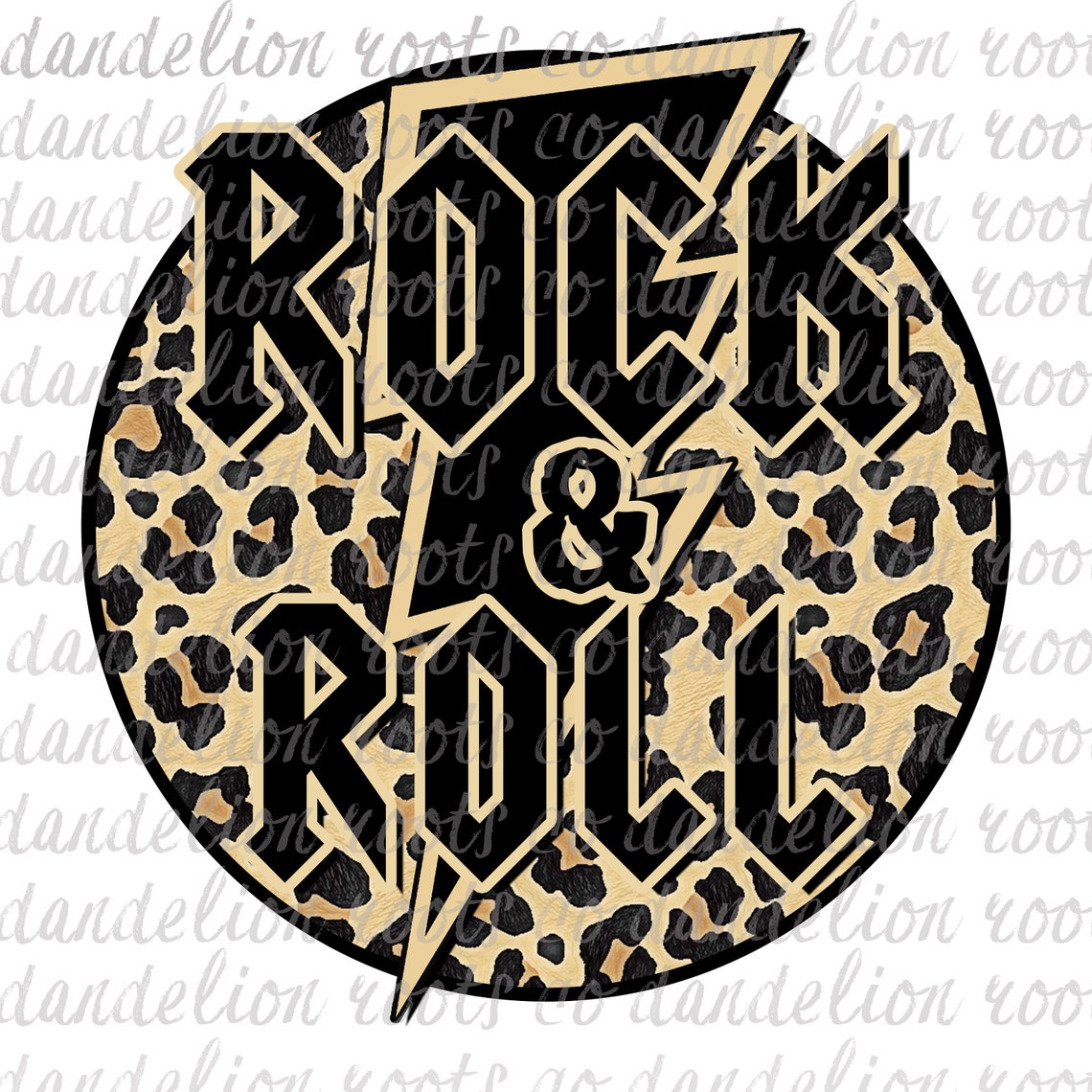 Rock and Roll Leopard PNG Digital SUBLIMATION , Vinyl, Digital Design ...