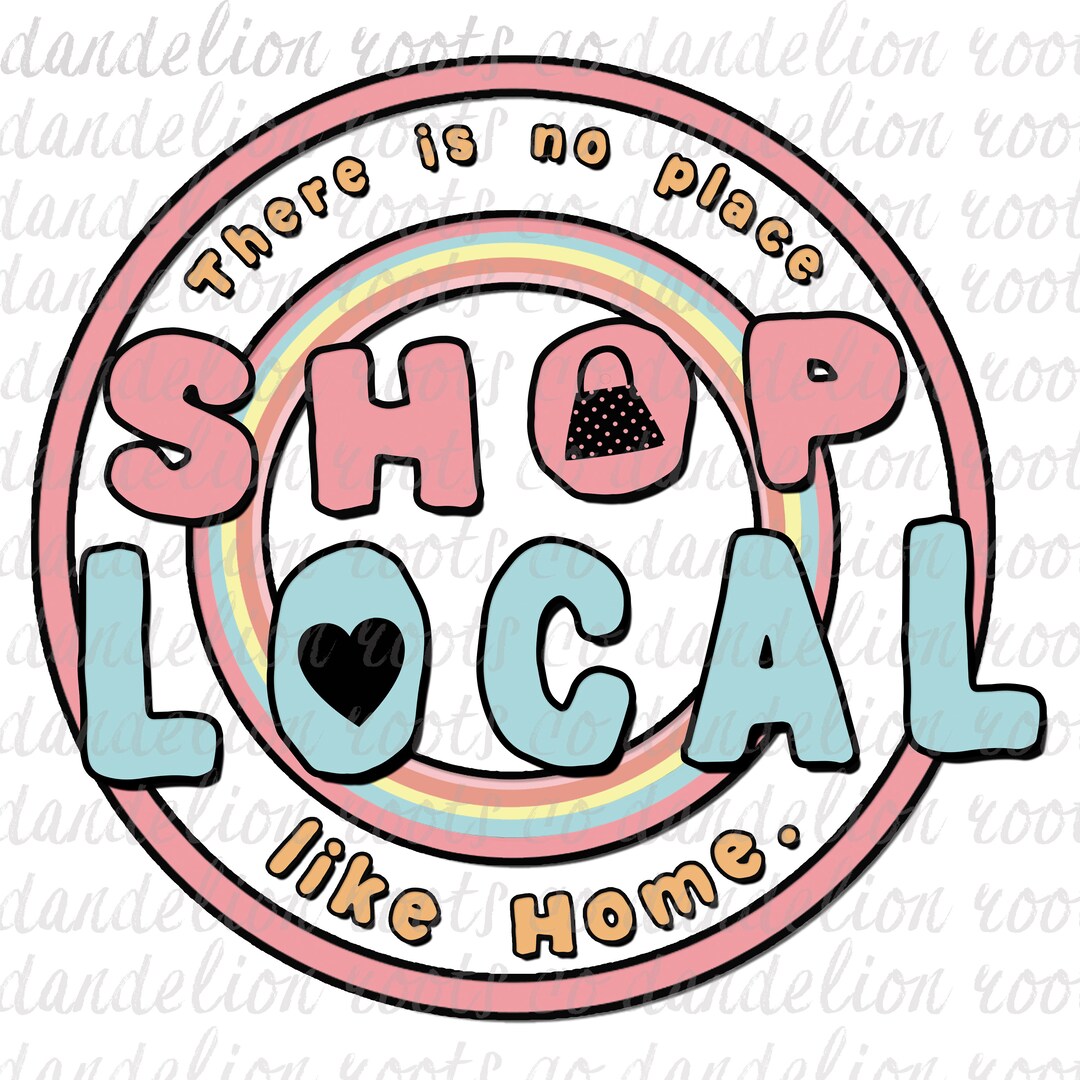 Dark Shop Local Vintage PNG Digital SUBLIMATION , Vinyl, Digital Design ...