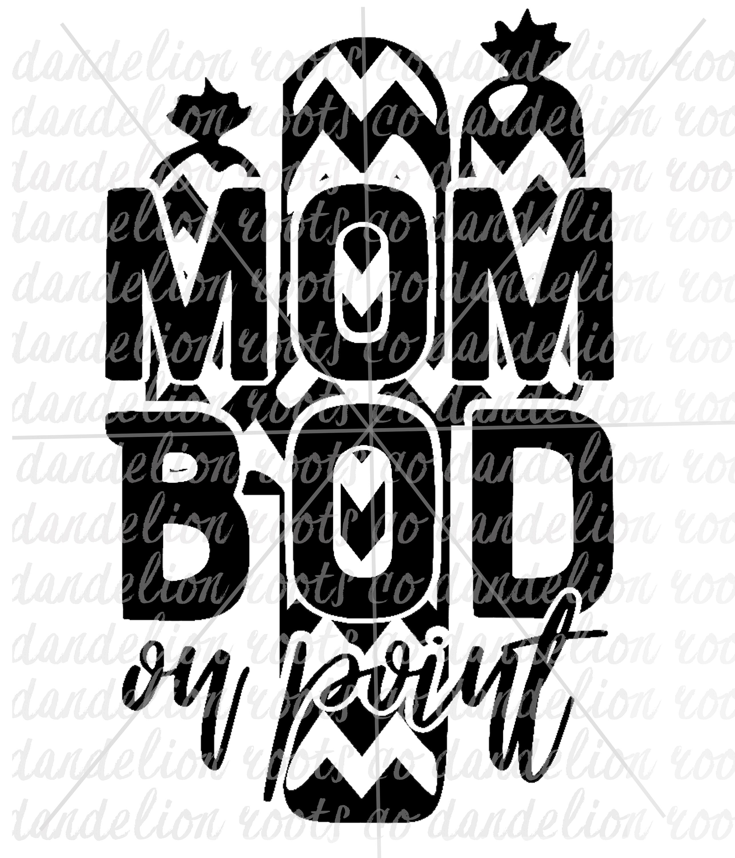 Mom Bod on Point PNG Digital SUBLIMATION , Vinyl, Design Download - Etsy