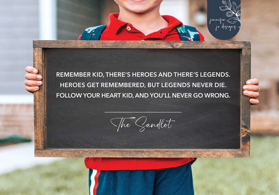 Heroes Get Remembered but Legends Never Die Svg | the Sandlot Svg ...