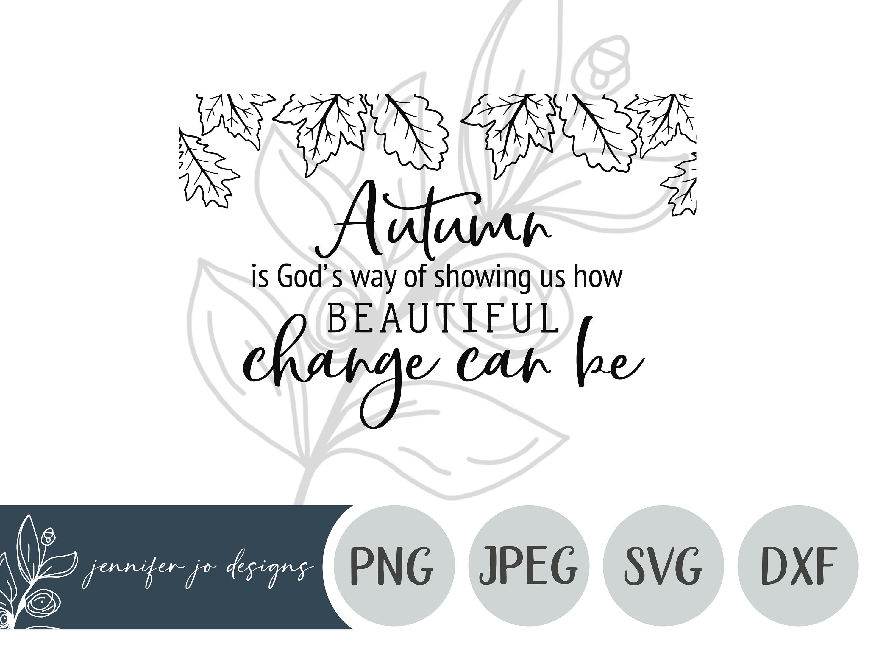 Autumn Change Can Be Beautiful Svg Autumn Changes Svg Fall | Etsy