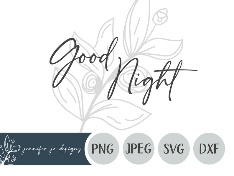 Good Night Svg Bedroom Sign Svg Nursery Svg Home SVG | Etsy