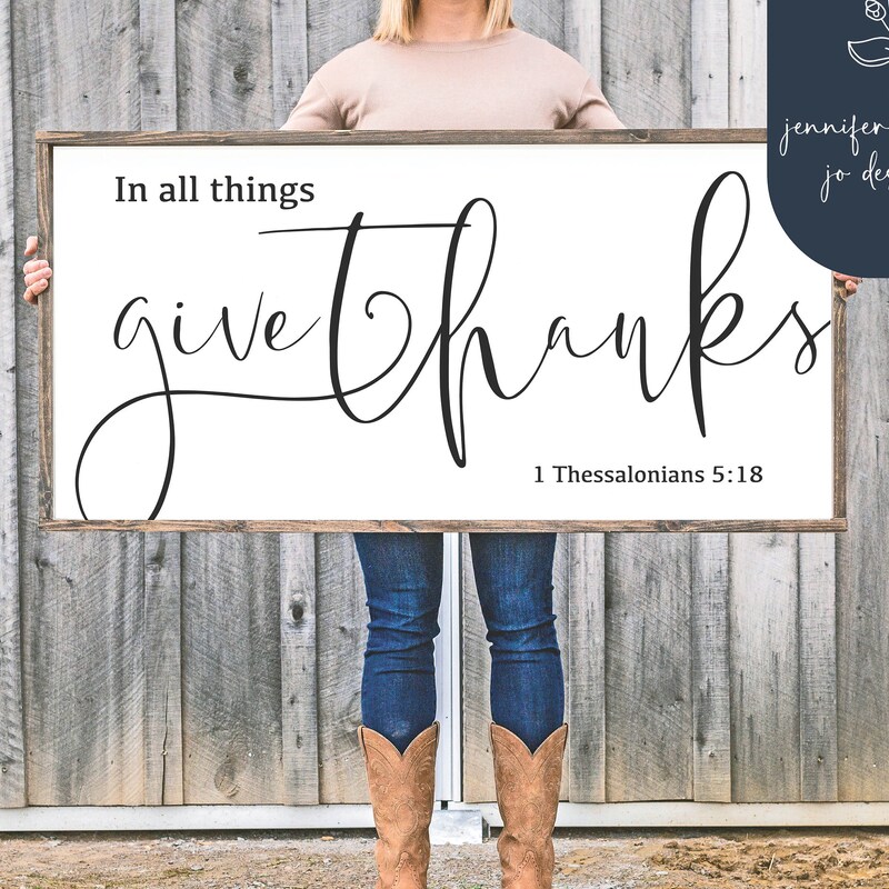 Give Thanks Sign - Etsy