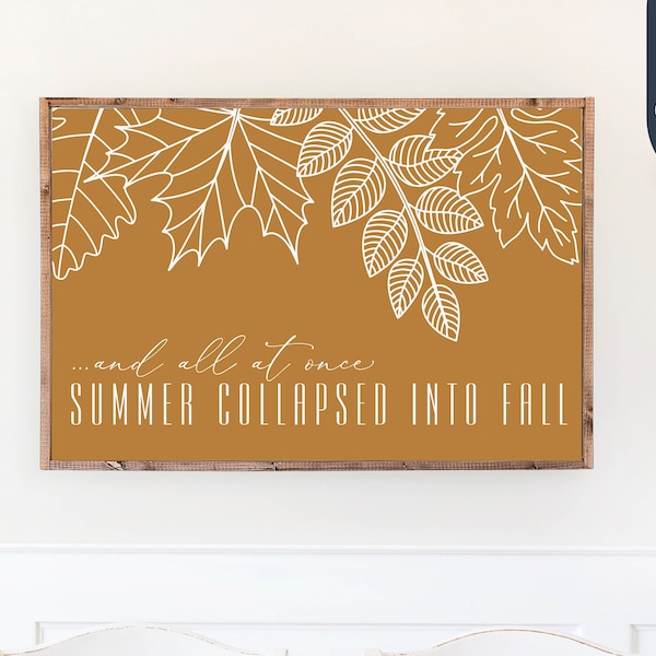 Fall Sign - Etsy