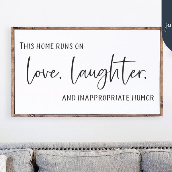 This House Runs on Love, Laughter and Inappropriate Humor Svg - Etsy