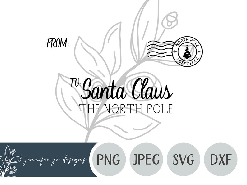 Letter To Santa Svg Santa Letter Svg Santa Mail Svg Etsy
