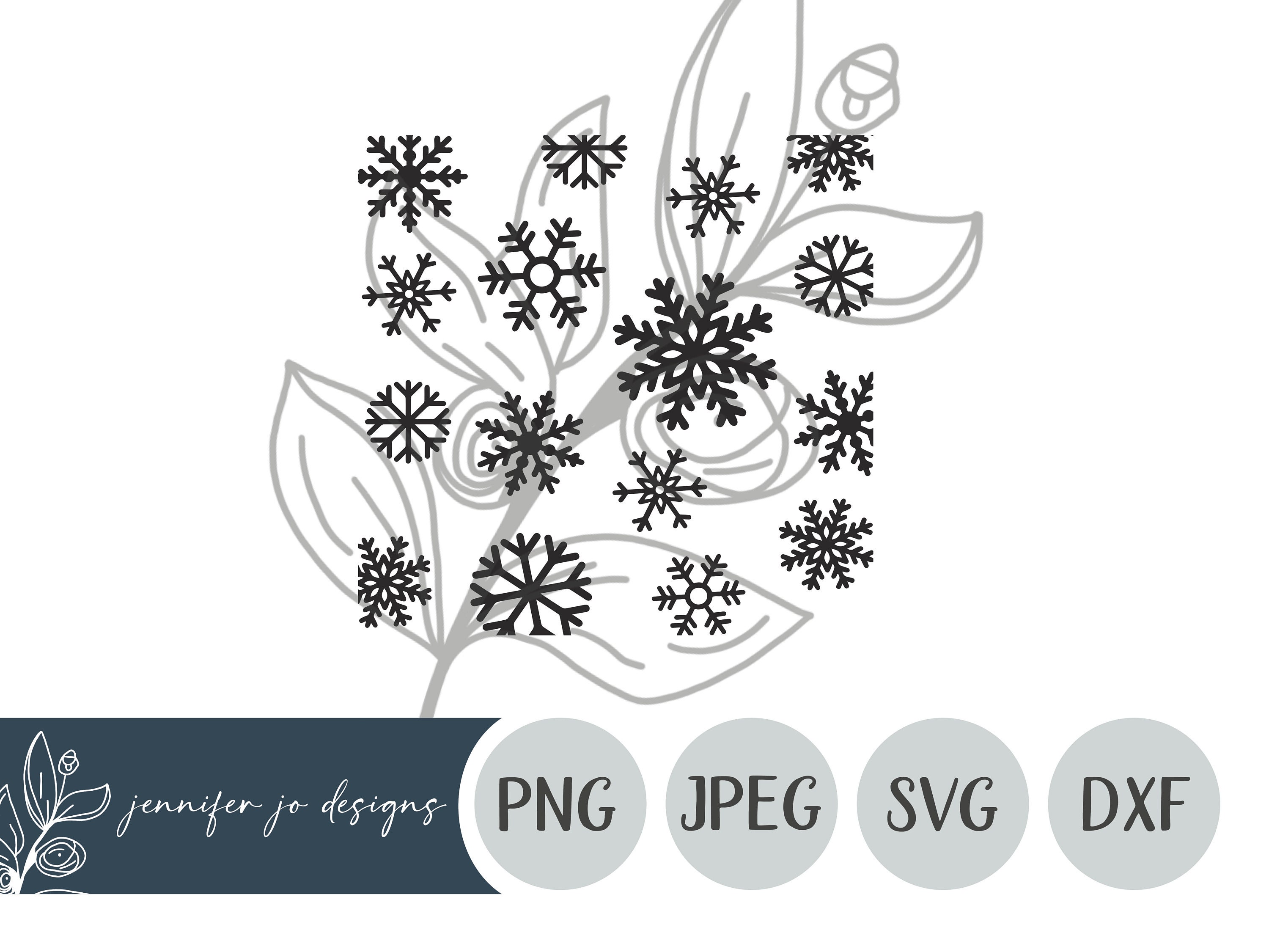Snowflake Background Svg Christmas Svg Winter Svg | Etsy