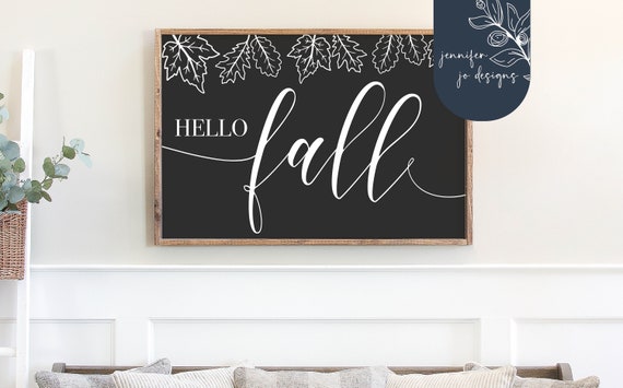 Hello Fall Svg Hello Fall Sign Svg Autumn Svg Cutting - Etsy