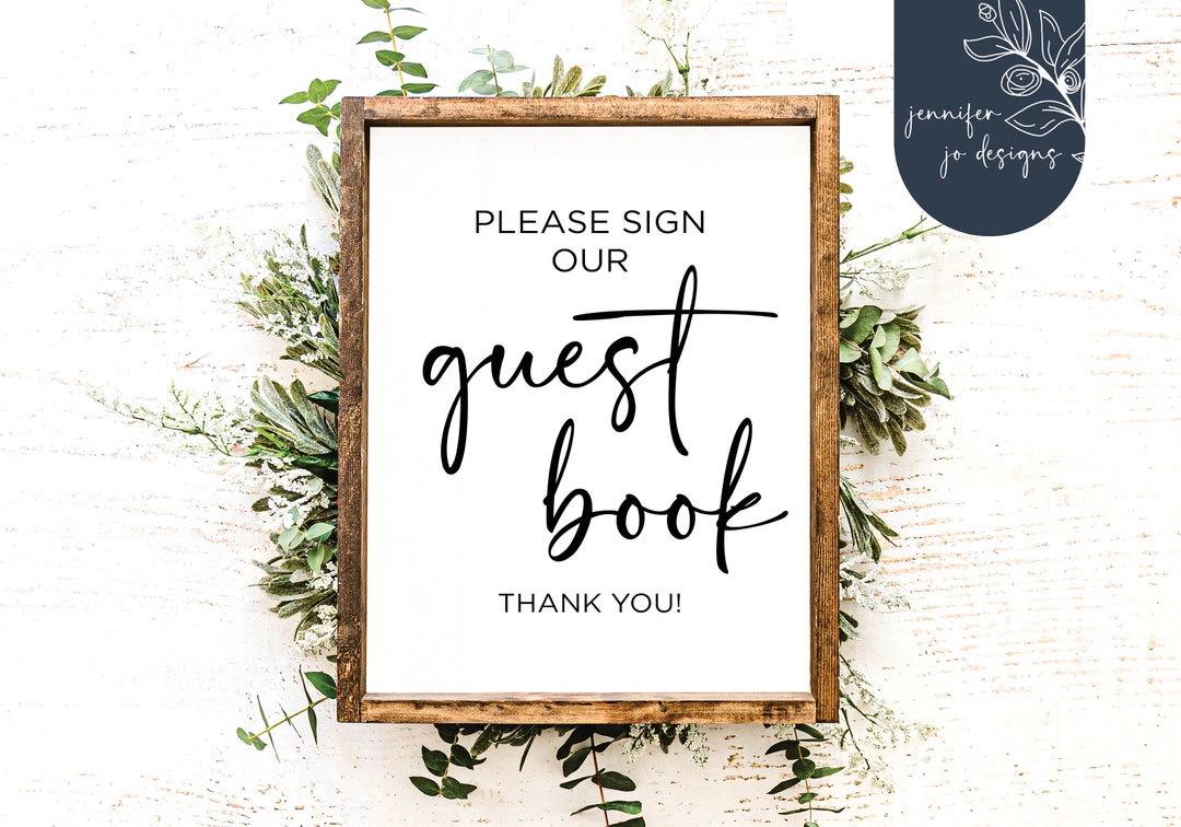 Please Sign Our Guest Book Svg | Wedding Decor Svg | Wedding Guest Book ...