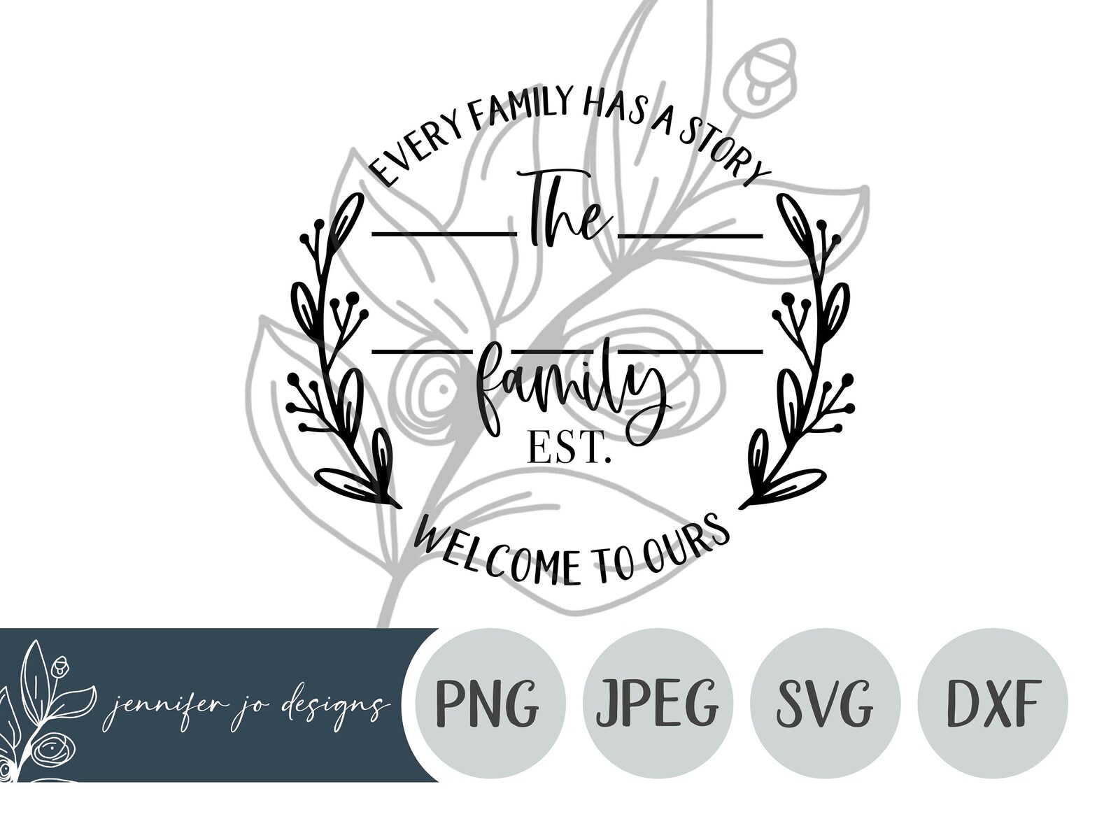 Every Family Has A Story Svg | Wreath Svg | Last Name Svg | Established ...
