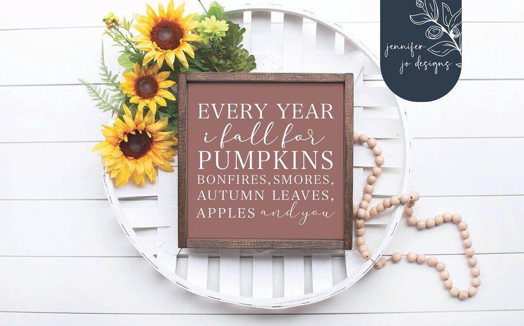 Every Year I Fall Svg | Pumpkins Svg | Bonfires Svg | Fall Svg ...