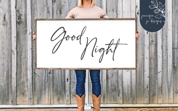 Good Night Svg Bedroom Sign Svg Nursery Svg Home SVG | Etsy