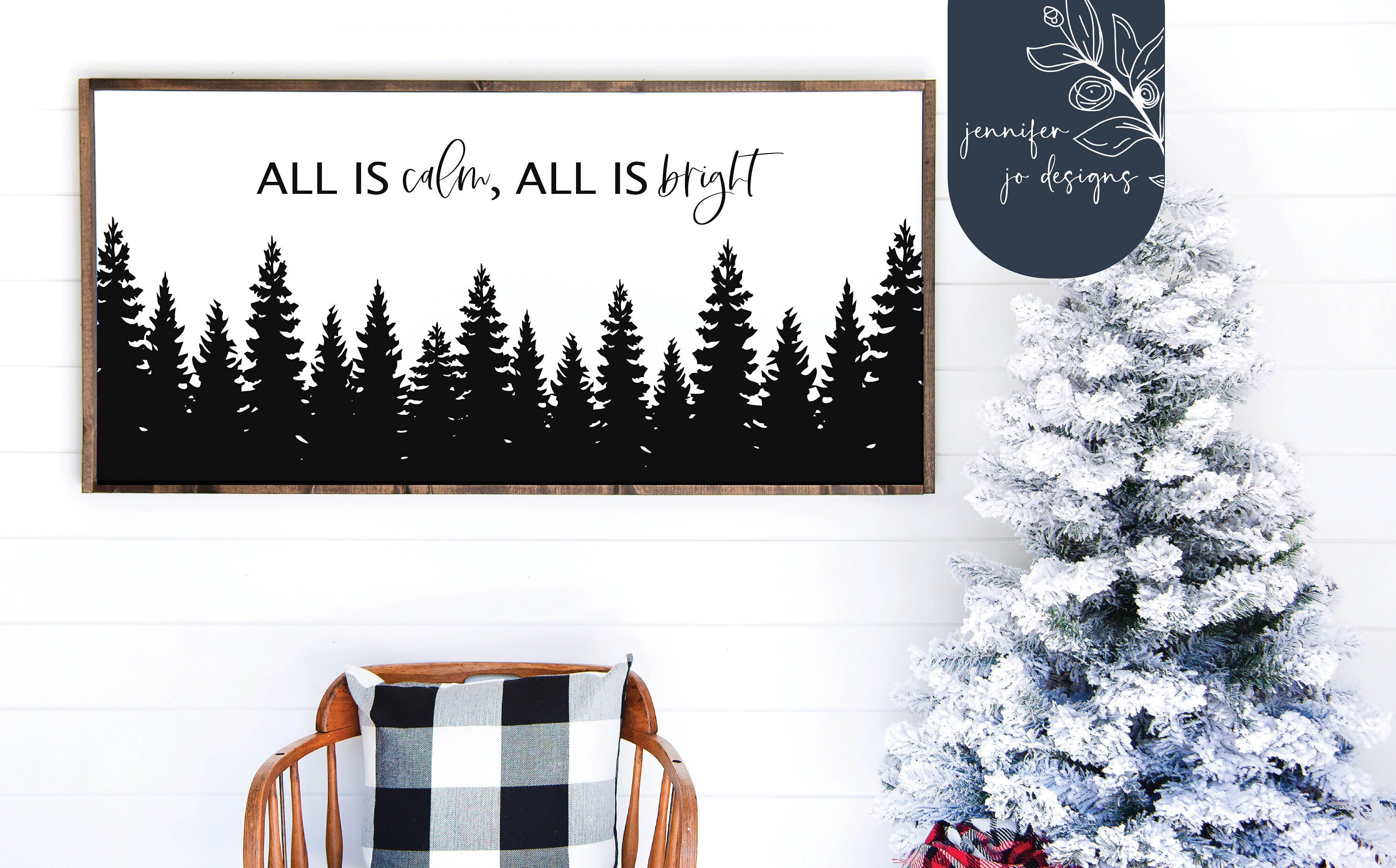 All is Calm All is Bright Svg Silent Night Sign Svg - Etsy