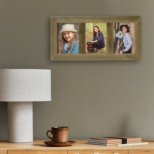 Rustic Wood Multi-photo Frame: Barnwood Style Family Wall Decor - Etsy