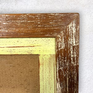 Reclaimed Wood Photo Frame: Multi-level Rustic Decor With Color Border ...