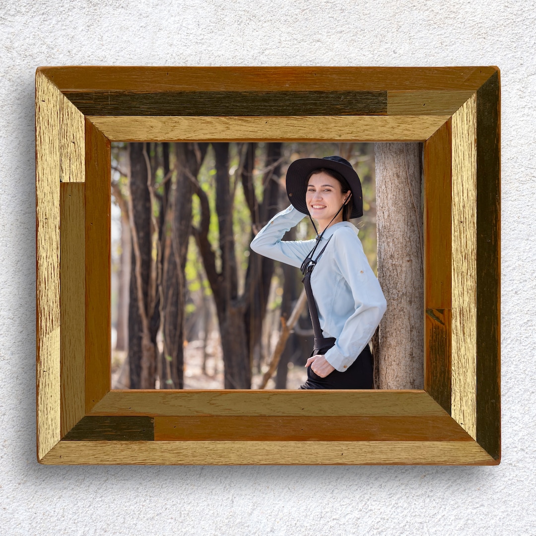 Tri-finish Rustic Reclaimed Wood Photo Frame, Rustic Wall Decor, Family ...