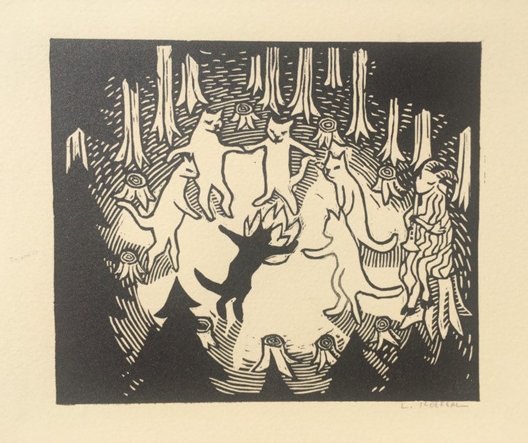 The Dance - Linocut - Etsy