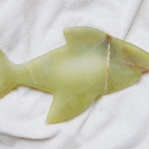 Jade Shark Change Holder | Jade Fish Change Holder | Vintage Desk ...