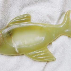 Jade Shark Change Holder | Jade Fish Change Holder | Vintage Desk ...