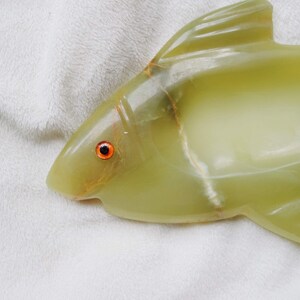 Jade Shark Change Holder | Jade Fish Change Holder | Vintage Desk ...