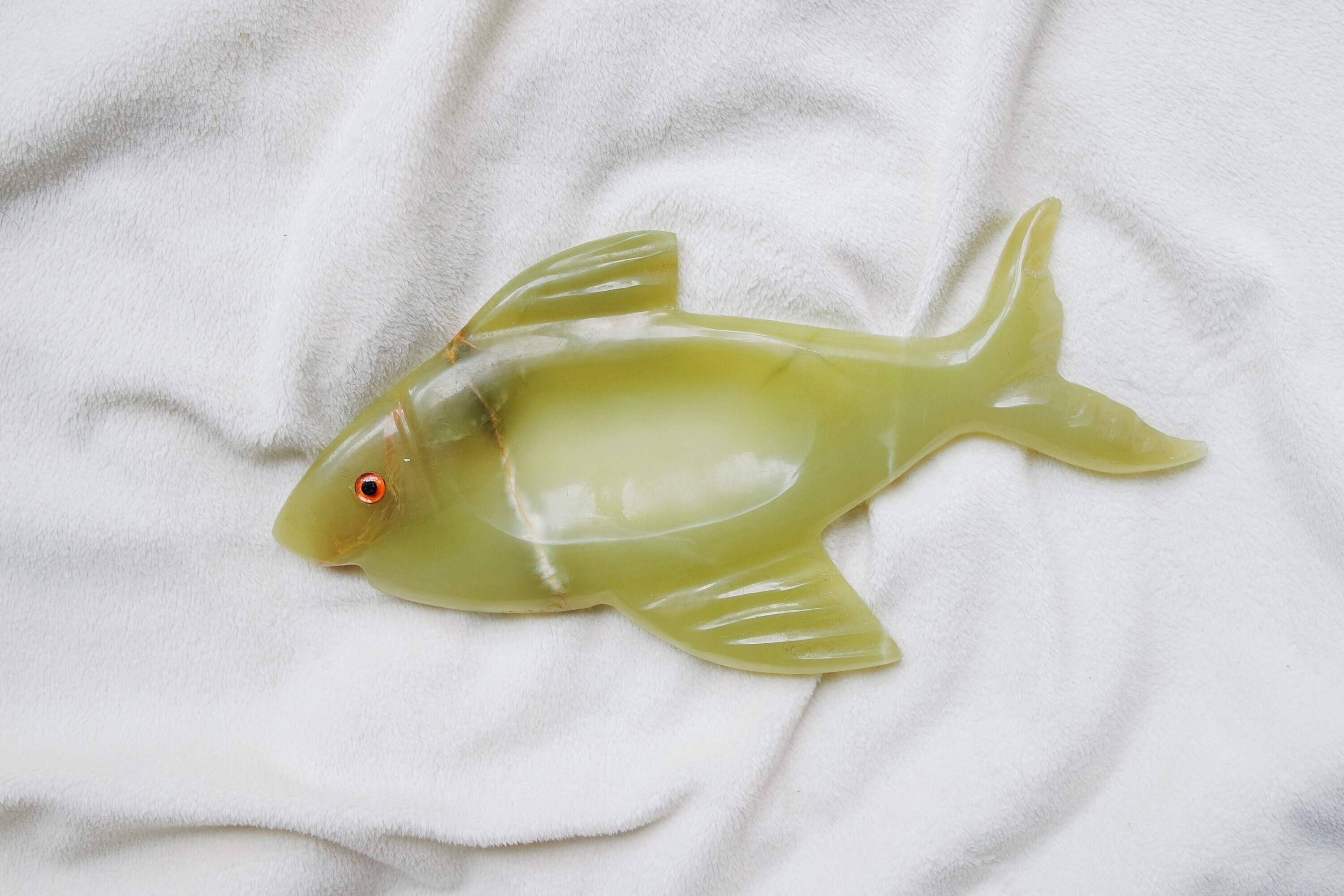 Jade Shark Change Holder Jade Fish Change Holder Vintage Desk ...