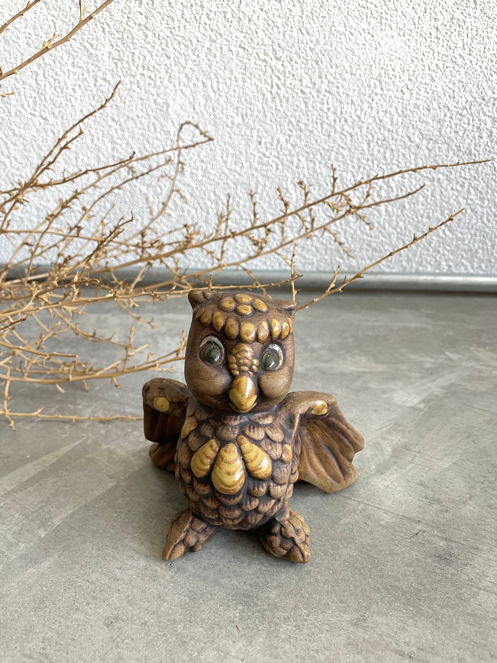 Porcelain Owl Figurine Vintage Owl Figurine Brown Owl - Etsy