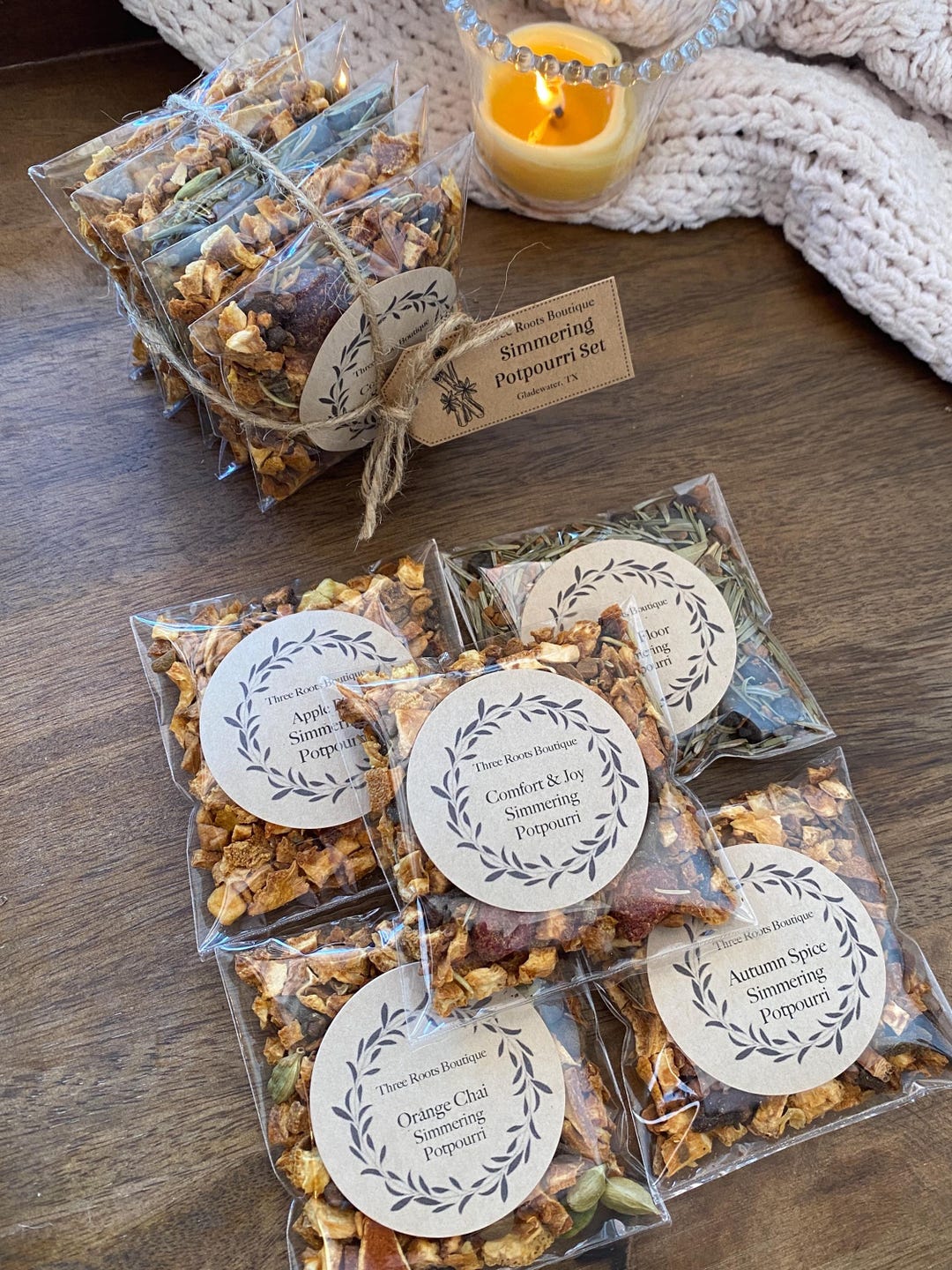 Set of 5 Simmering Potpourri in Bags Comfort Set - Etsy