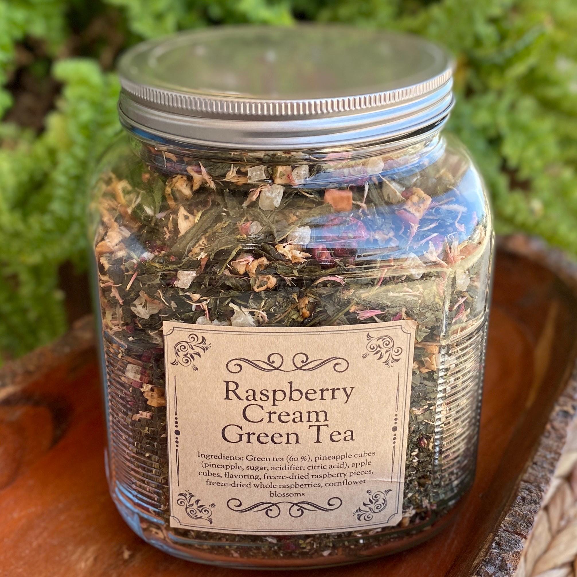 Raspberry Cream Green Tea - Etsy