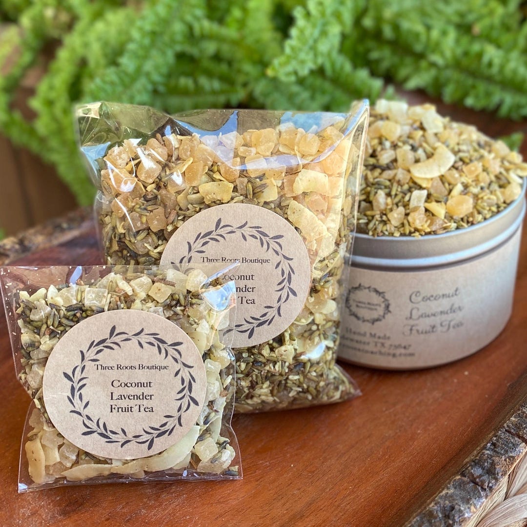 Coconut Lavender Fruit Tea - Etsy