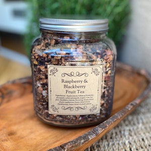 Raspberry and Blackberry Fruit Tea - Etsy