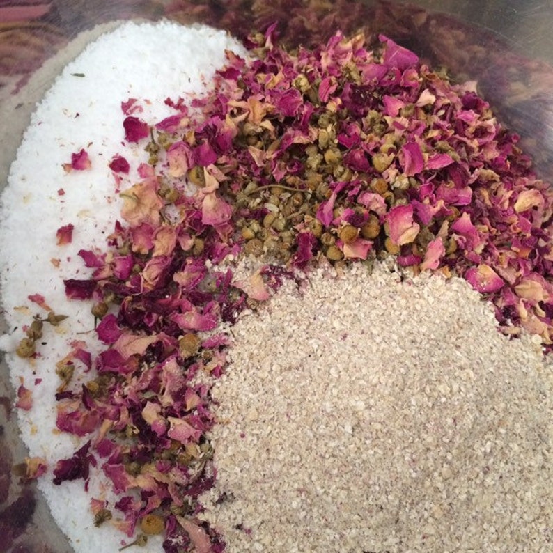 Rose & Chamomile Oat Bath | Etsy