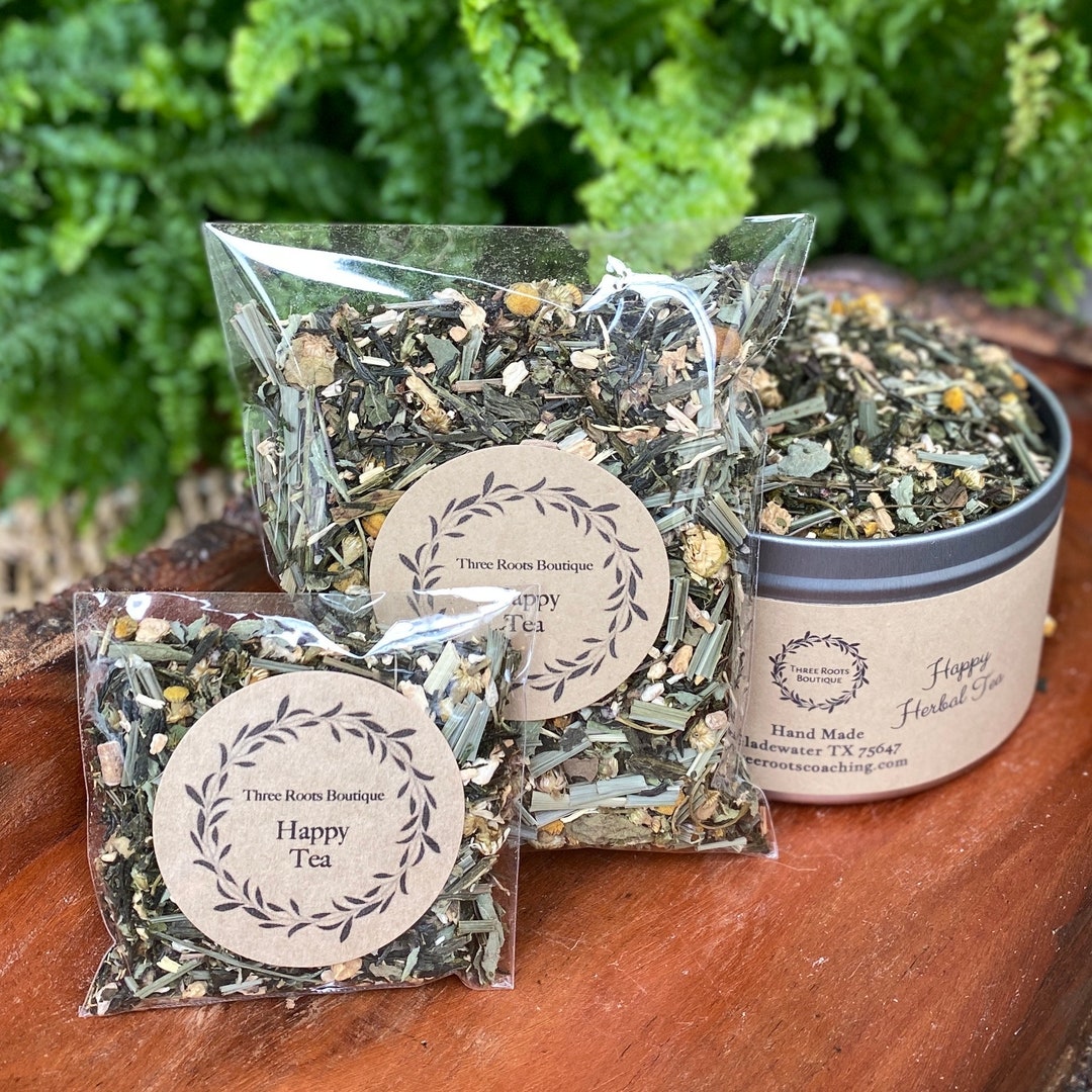 Happy Tea: Hand Blended Herbal and Green Tea - Etsy
