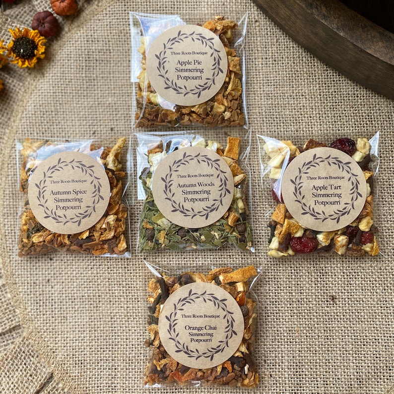 Set of 5 Simmering Potpourri in Bags - Etsy
