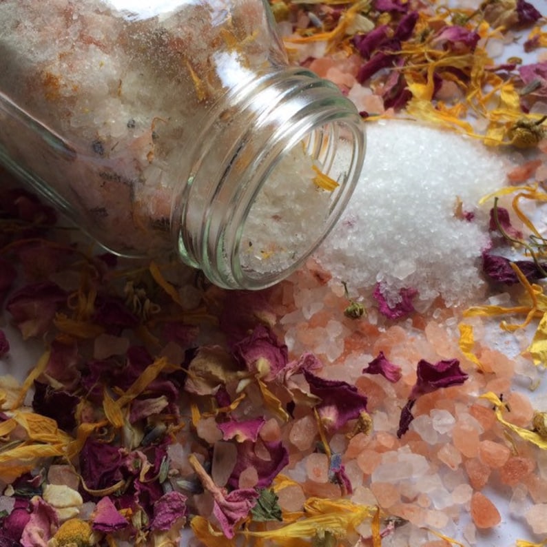 Relaxing Botanical Bath Salts - Etsy