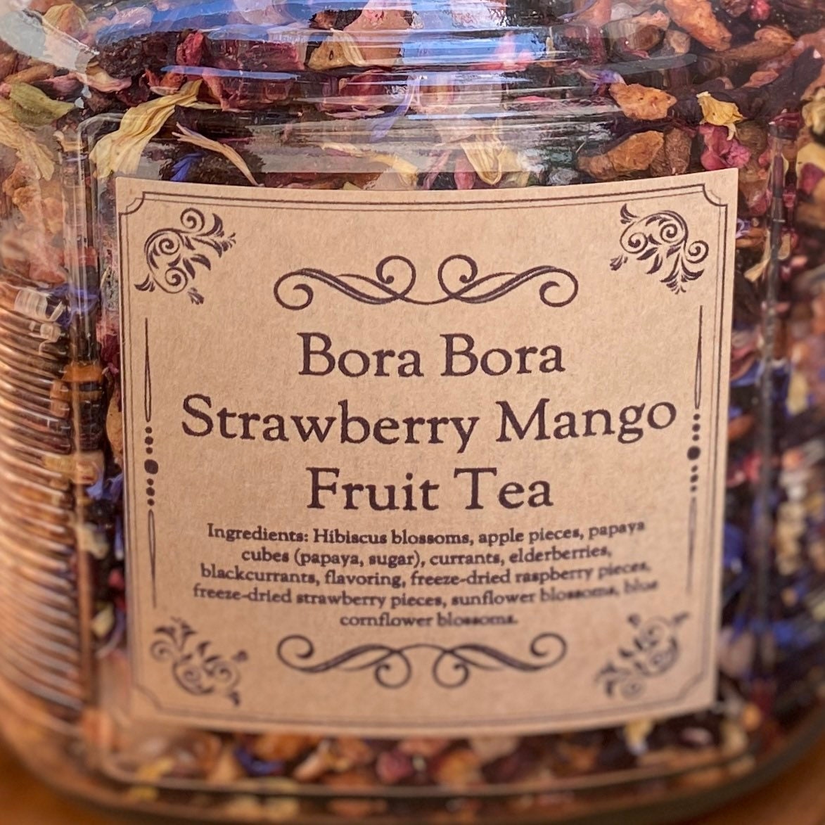 Bora Bora Strawberry Mango Fruit Tea | Etsy