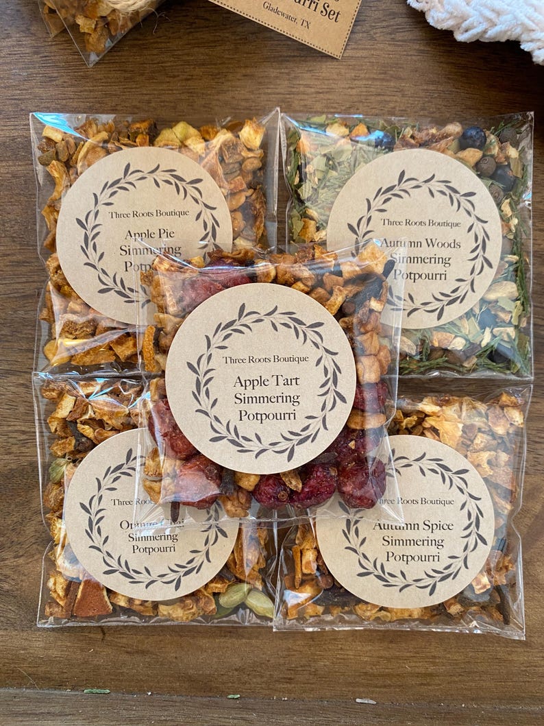 Set of 5 Simmering Potpourri in Bags Cozy Set - Etsy