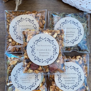 Set of 5 Simmering Potpourri in Bags Comfort Set - Etsy