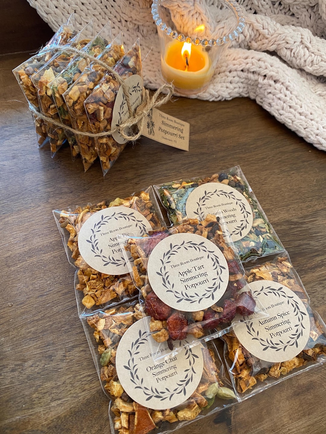 Set of 5 Simmering Potpourri in Bags Cozy Set - Etsy