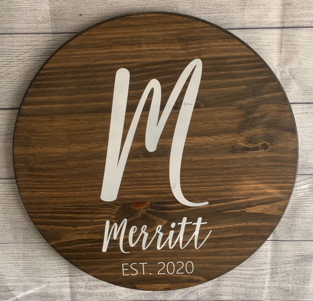 Lazy Susan, personalizado, madera teñida de Susan, madera hecha a mano ...