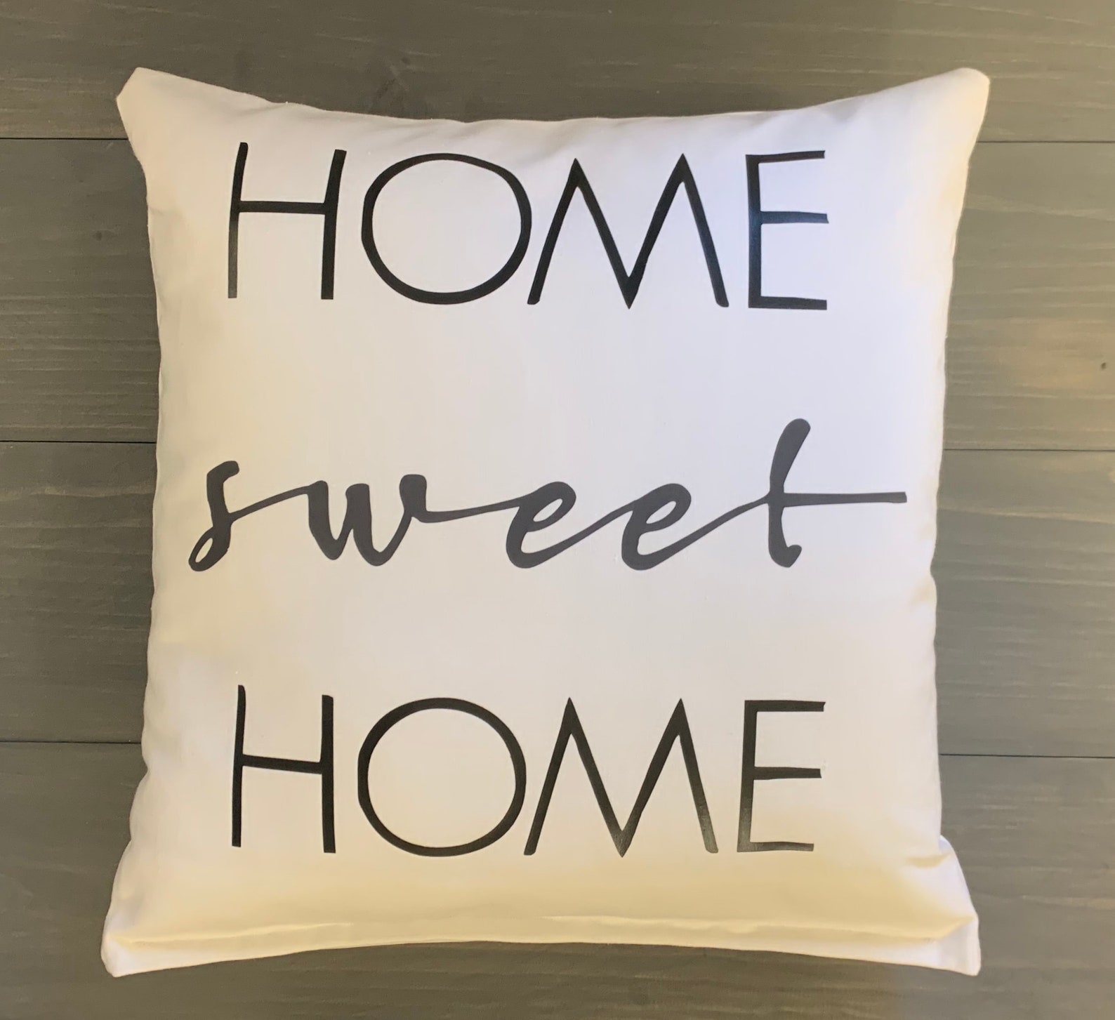 Home Decor Pillow, Throw Pillow, Home Sweet Home Pillow, Canvas ...