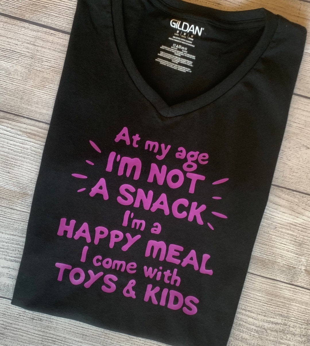 Funny Age T-shirt Happy Meal Snack Kids Toys - Etsy