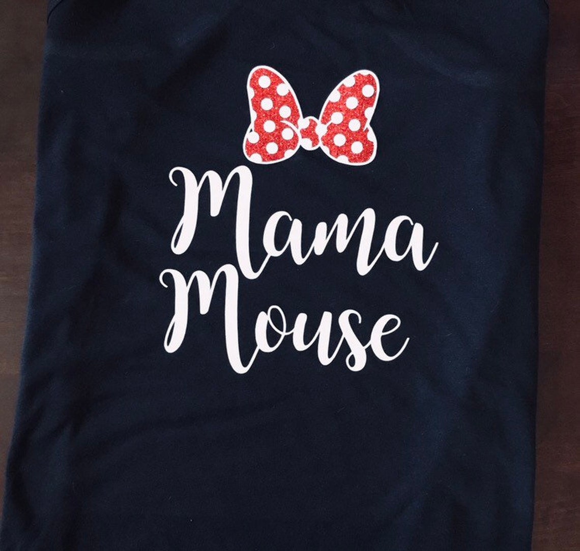 Mama Mouse Mini Mouse Mom and Me Disney Theme Minnie - Etsy