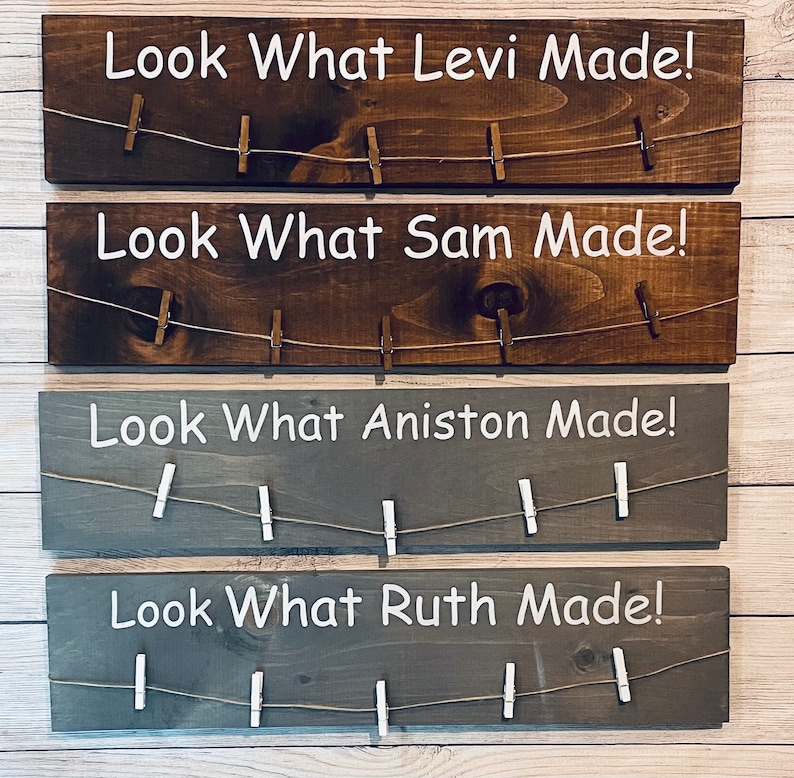 Artwork Display Look What I Made Painted Sign Artwork - Etsy