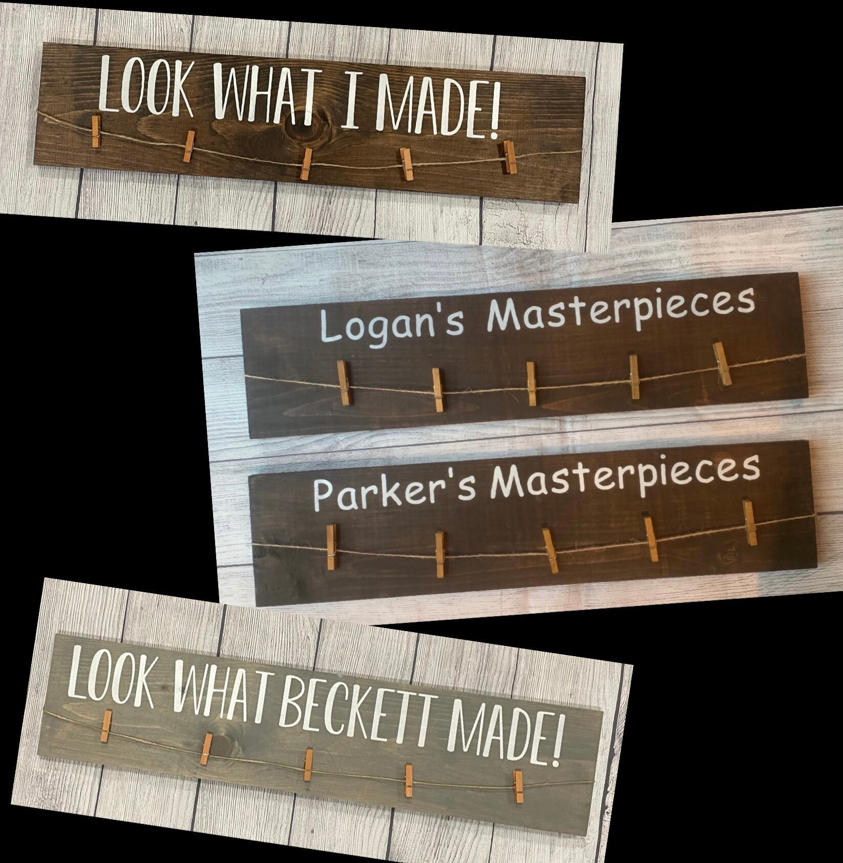 Artwork Display Look What I Made Painted Sign Artwork - Etsy