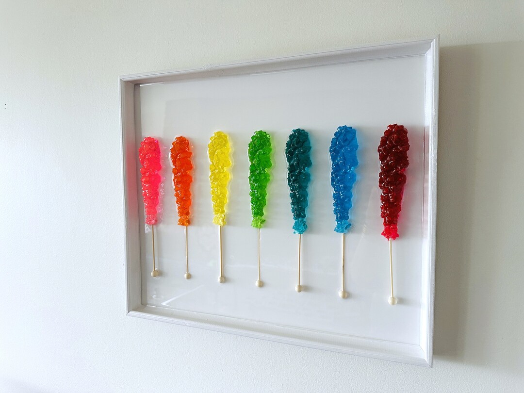 Rock Candy Painting, Pop Art Wall Hanging, 3D Resin Art - Etsy
