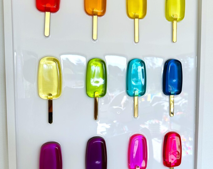Popsicle Painting, Pop Art Popsicle Wall Hanging - Etsy